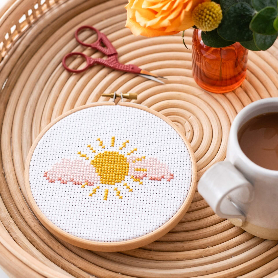 Cross Stitch Craft Kit - Sunshine – Stitch Happy.